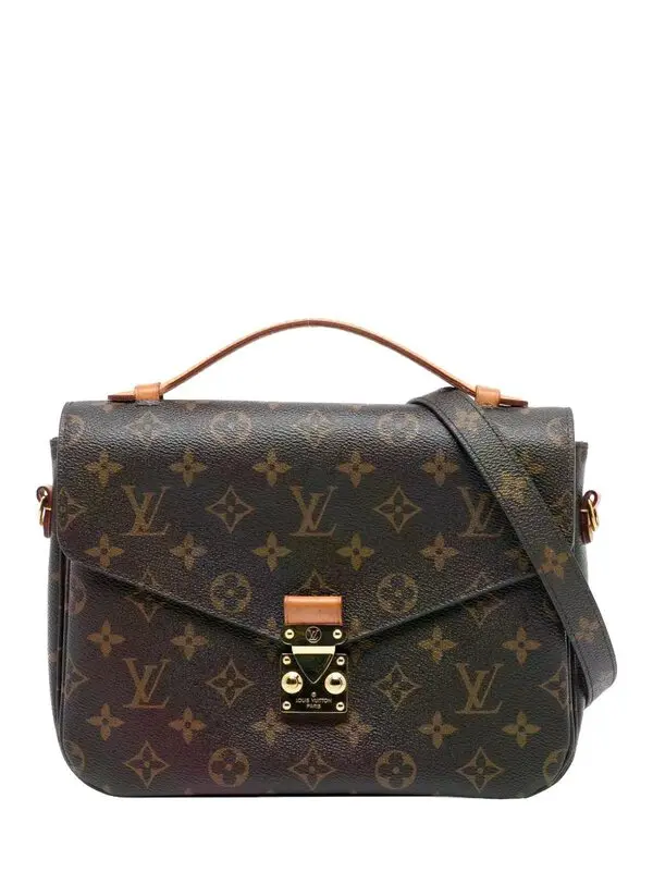 LOUIS VUITTON 2018 Monogram Pochette Metis Satchel - Brown