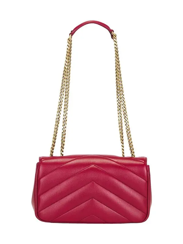 Saint Laurent Loulou Chain Bag - Deeply Red