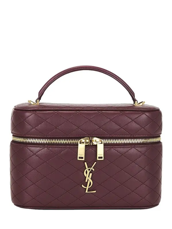 Saint Laurent Large Gaby Vanity Bag - Hot Wine