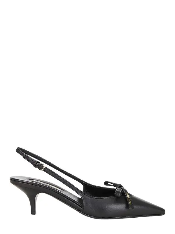 Miu Miu St. Leopardo 105 Modellerie Pump - Nero