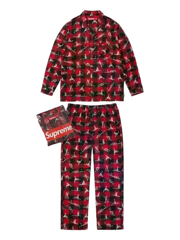 Supreme Hanes Holiday Pyjama Set - Red