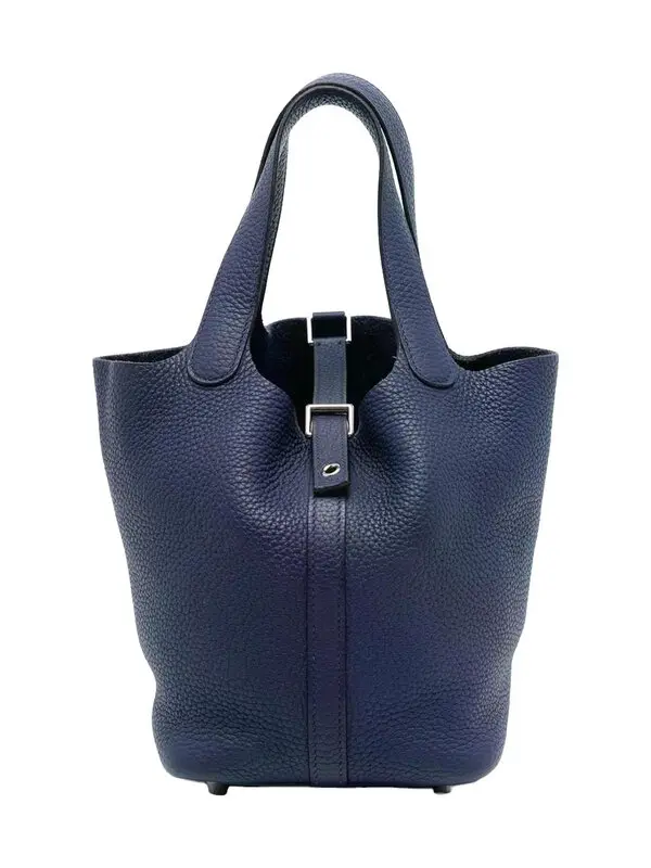 Hermès Clemence Picotin Lock 18 Handbag - Blue