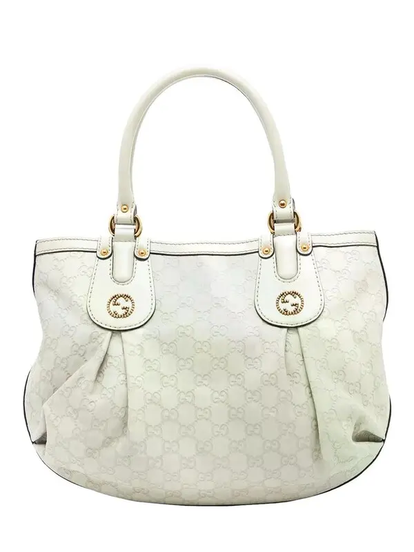 Gucci 2016-2025 Sima Scarlett Tote Bag - White