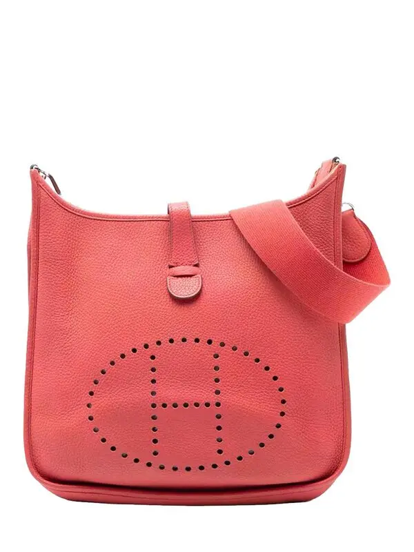 Hermès 2010 Clemence Evelyne Iii 33 Crossbody Bag - Red