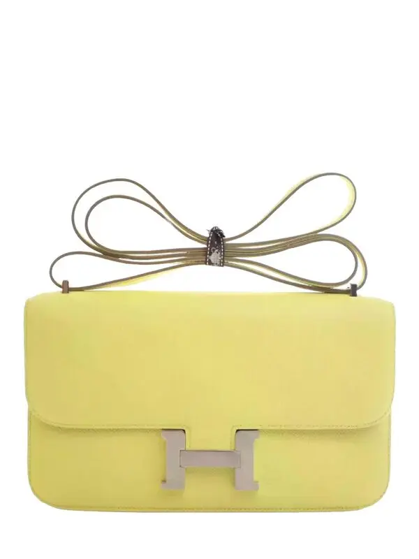 Hermès 2013 Epsom Constance Elan 25 Crossbody Bag - Yellow