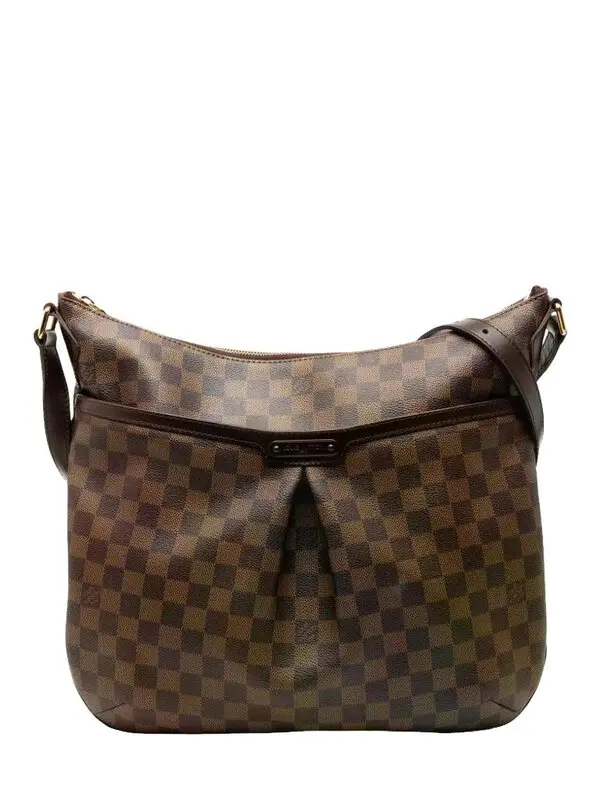 LOUIS VUITTON 2010 Damier Ebene Bloomsbury Gm Crossbody Bag - Brown