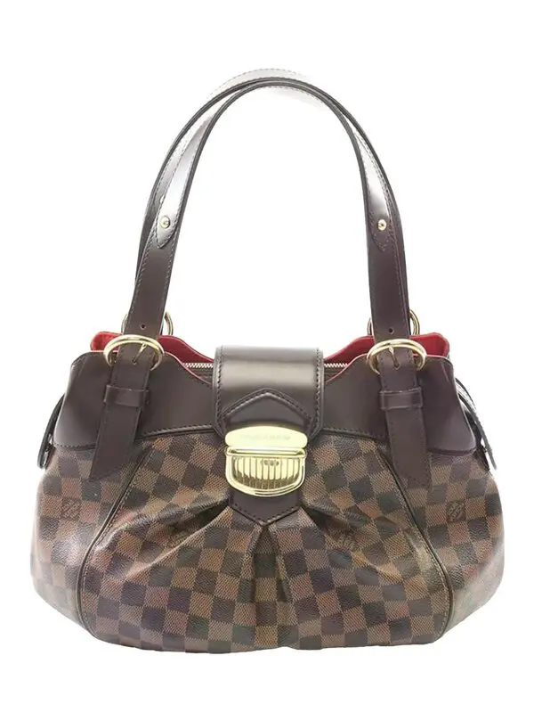LOUIS VUITTON 2010 Damier Ebene Sistina Pm Handbag - Brown
