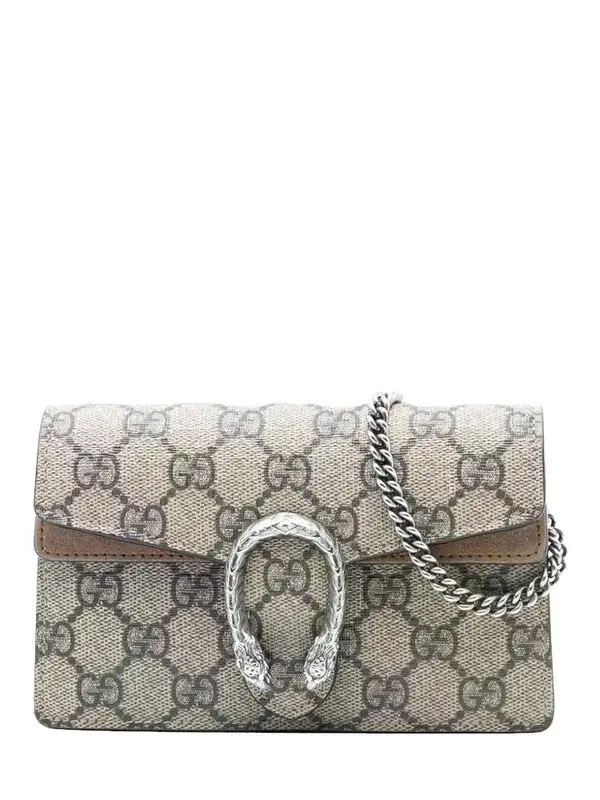 Gucci Mini Gg Supreme Dionysus Crossbody Bag - Brown