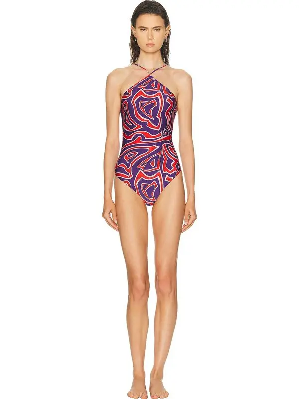 Emilio Pucci One-shoulder One-piece Swimsuit - Multicolor