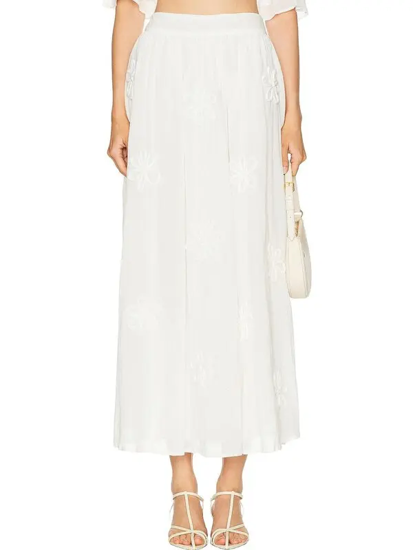 ALL THAT REMAINS Fleur Skirt - White
