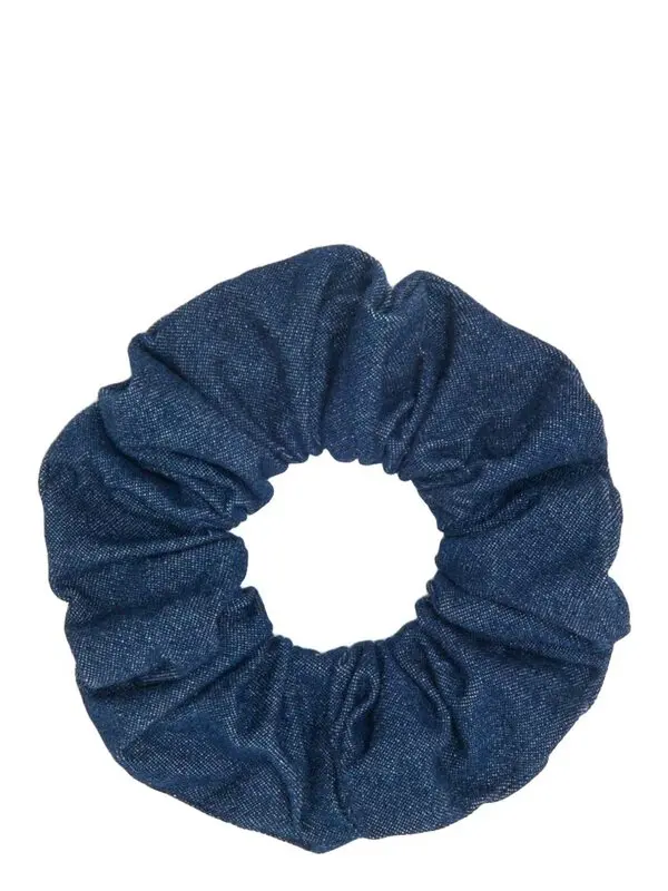 Maje Cotton Denim Scrunchie - Navy