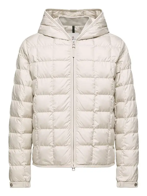 Moncler Tahrir Square-quilted Hooded Down Jacket - Beige
