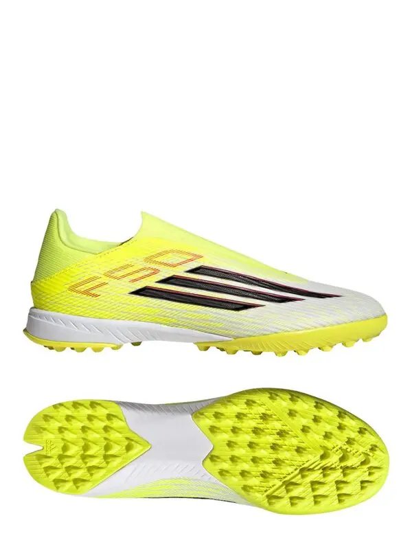 Adidas F50 League Laceless Turf Soccer Cleats - Team Solar Yellow 2 / Core Black / Lucid Red