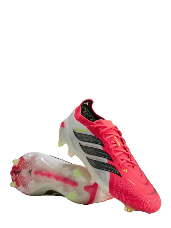 Adidas Predator Elite Firm Ground Soccer Cleats - Lucid Red / Core Black / Cloud White