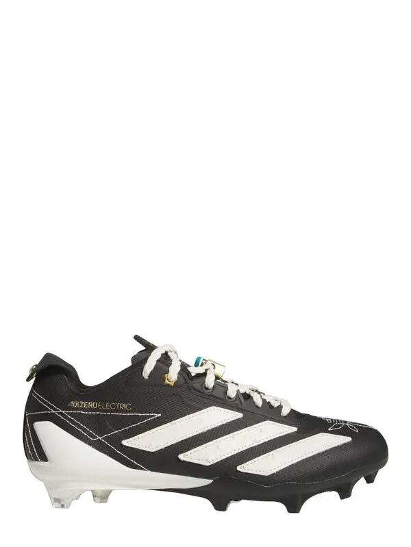 Adidas Adizero Electric Ii Rodeo American Football Cleats - Core Black / Off White / Matte Gold