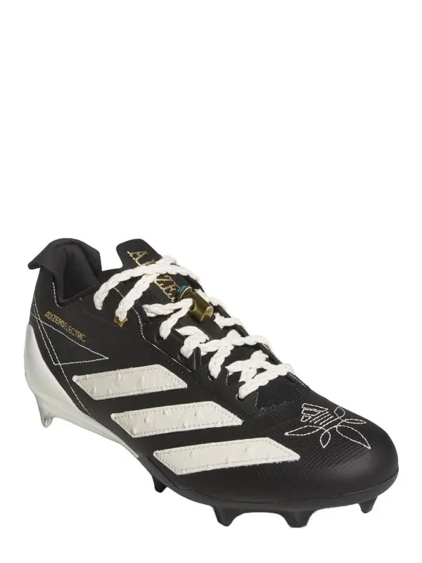 Adidas Adizero Electric Ii Rodeo Football Cleats - Core Black / Off White / Matte Gold