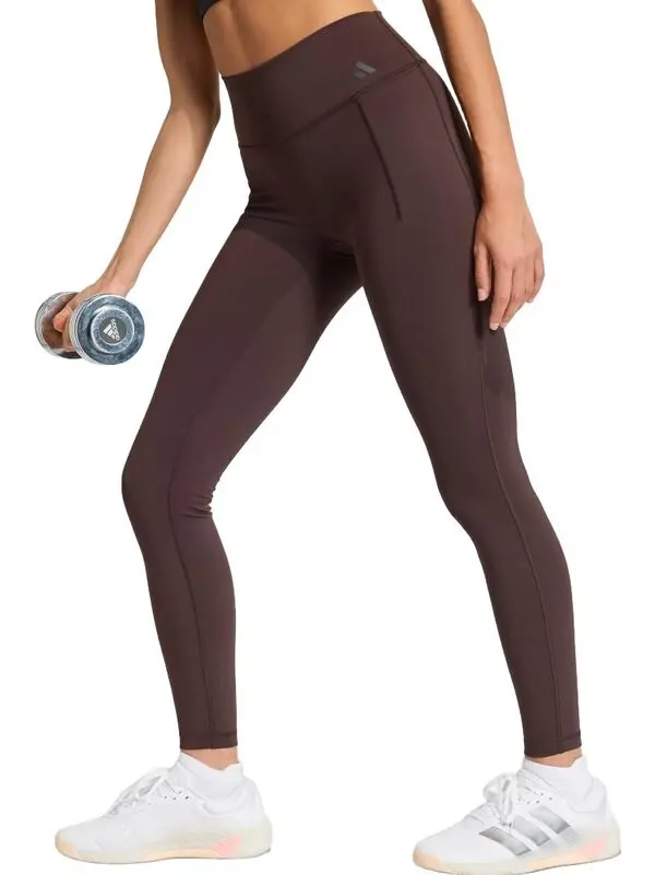 Adidas Optime Workout Full Length Leggings - Aurora Coffee