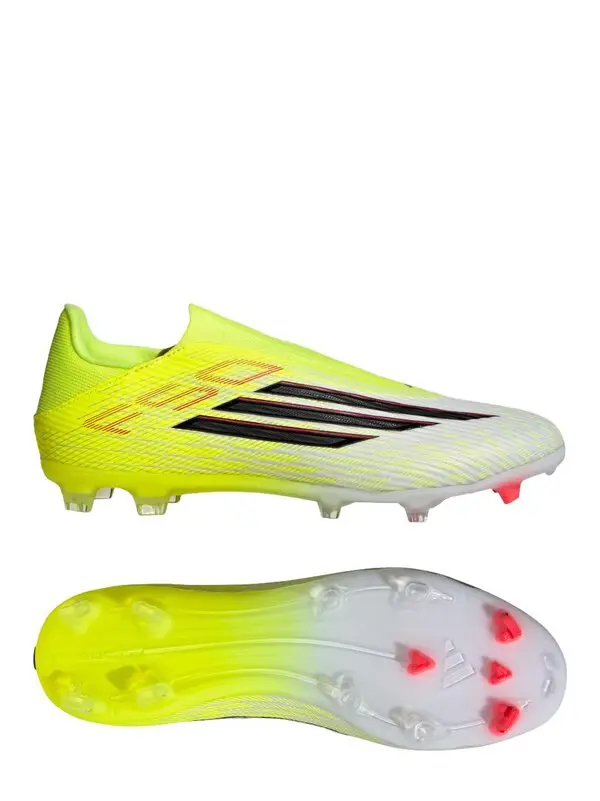 Adidas F50 League Laceless Firm Ground / Multi Ground Soccer Cleats - Team Solar Yellow 2 / Core Black / Lucid Red