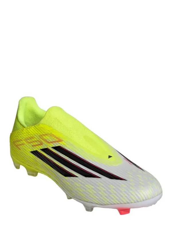 Adidas F50 League Laceless Firm Ground / Multi Ground Soccer Cleats - Team Solar Yellow 2 / Core Black / Lucid Red