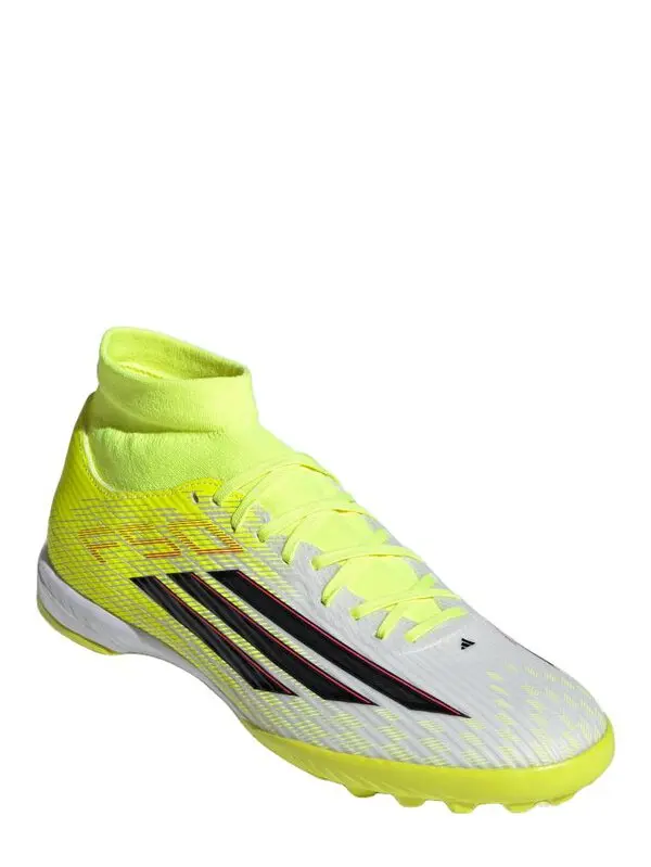 Adidas F50 League Mid Cut Turf Soccer Shoes - Team Solar Yellow 2 / Core Black / Lucid Red