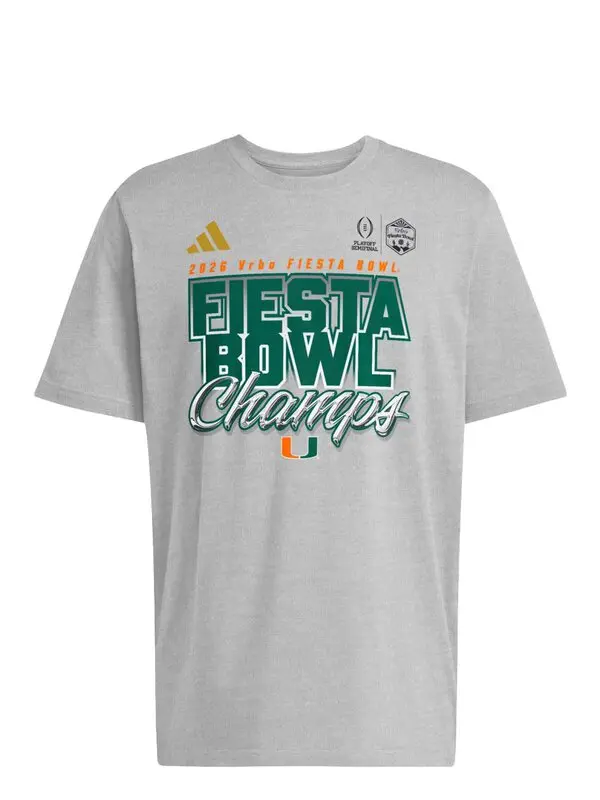 Adidas Miami Hurricanes House Of Blanks T-shirt - Medium Grey Heather / Ncaa-mia-77a