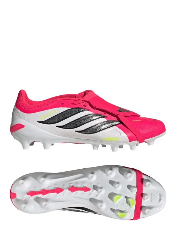 Adidas Predator League Fold-over Tongue Artificial Ground Soccer Cleats - Lucid Red / Core Black / Cloud White