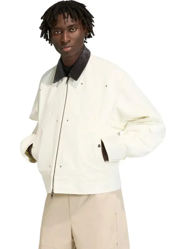 Adidas Premium Essentials Bomber Jacket - Ivory
