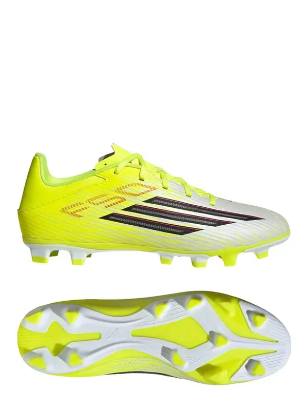 Adidas F50 Club Firm Ground / Multi Ground Soccer Cleats - Team Solar Yellow 2 / Core Black / Lucid Red