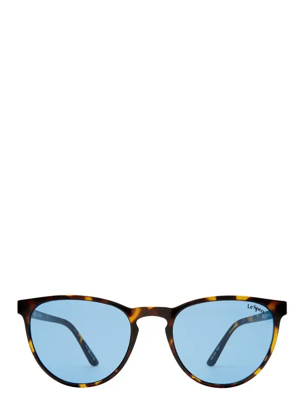 Le Specs Invincible Round Frame Sunglasses - Tokyo Tort