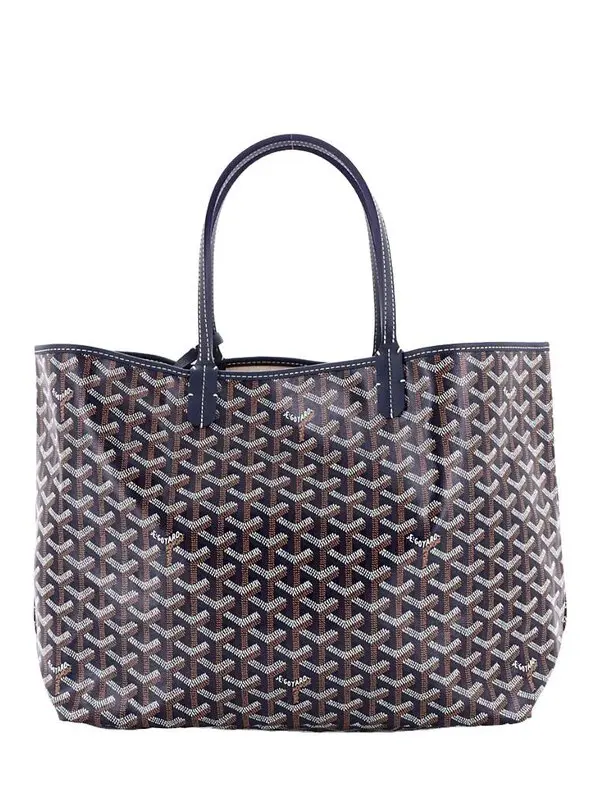 GOYARD Pm Saint Louis Tote Coated Canvas - Blue