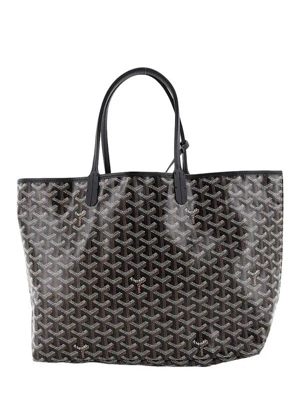 GOYARD Saint Louis Pm Tote Coated Canvas - Black