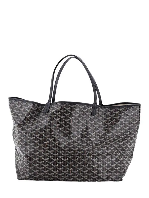 GOYARD Gm Saint Louis Tote Coated Canvas - Black
