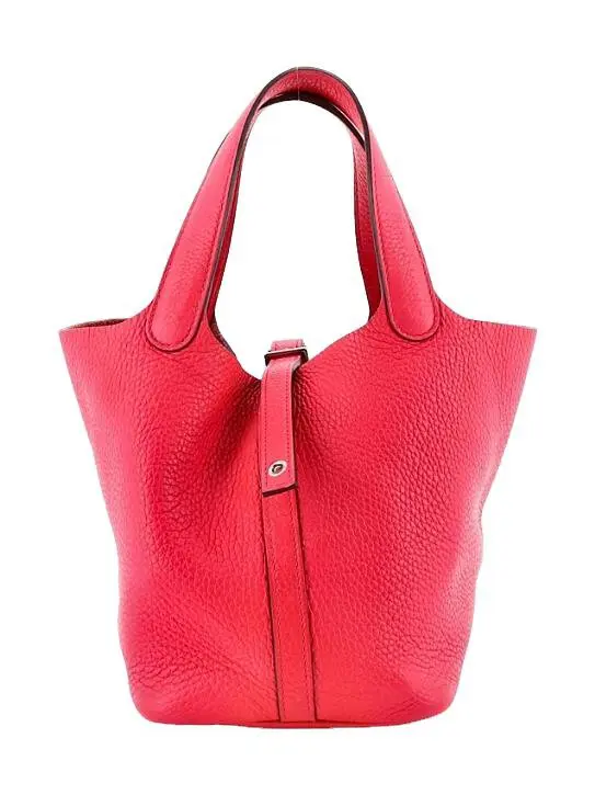 HERMES Pm Picotin Lock Bag Clemence - Pink