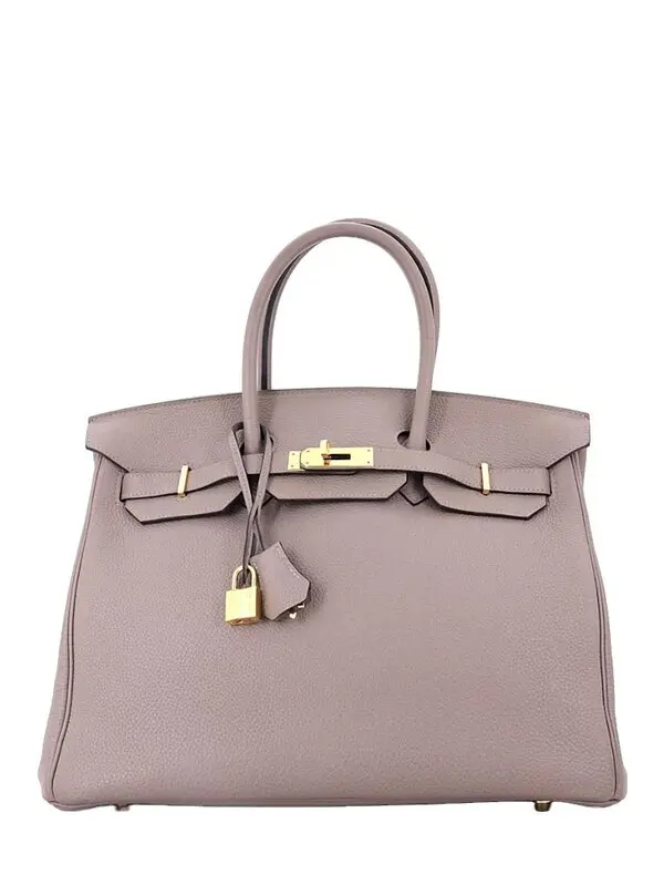 HERMES Birkin 35 Handbag - Gris Asphalte