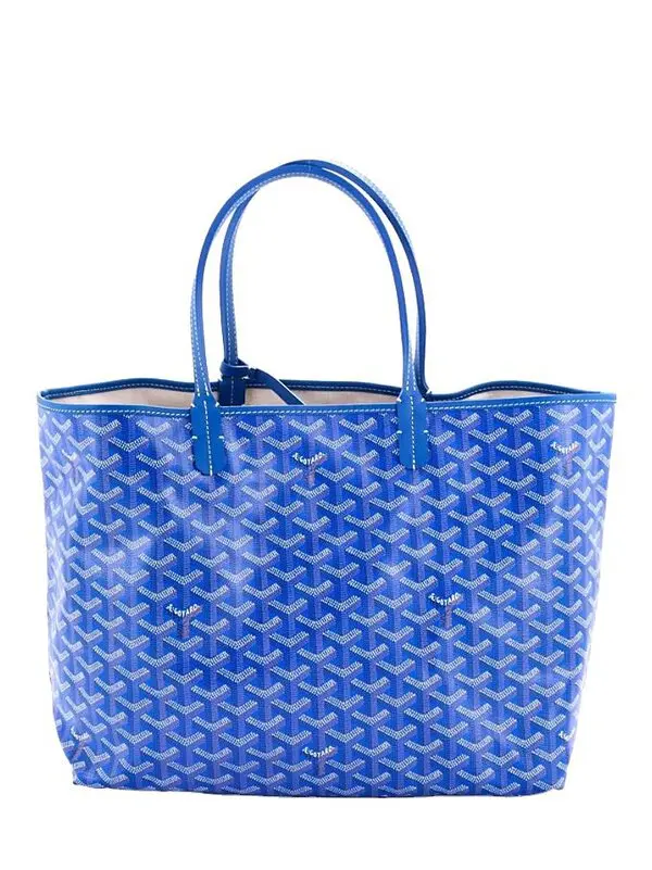 GOYARD Pm Saint Louis Tote Coated Canvas - Blue