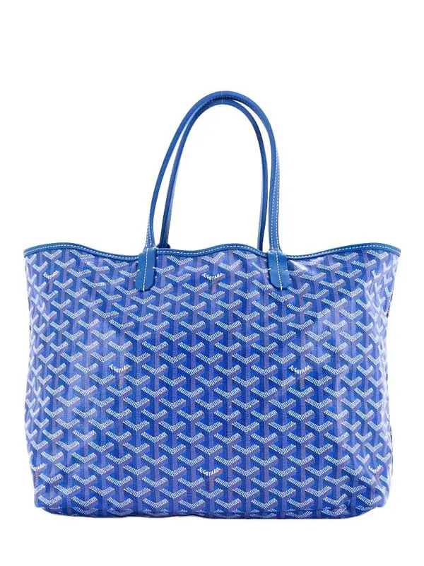 GOYARD Pm Saint Louis Tote Coated Canvas - Blue