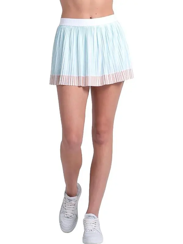 Lucky In Love Riviera Love Pleated Skirt - Wave Blue