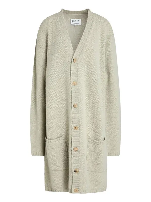MAISON MARGIELA Wool Cardigan - Sage Green
