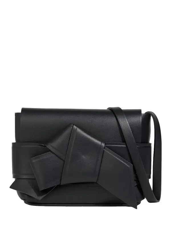 Acne Studios Musubi Knotted Leather Shoulder Bag - Black
