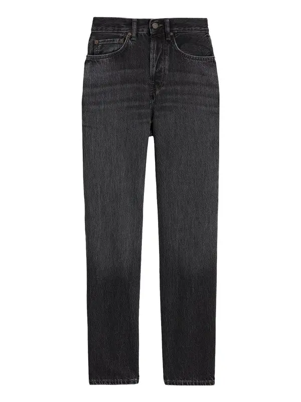 Acne Studios Cropped Slim-leg High-rise Jeans - Black