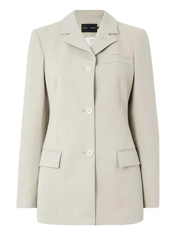 Proenza Schouler Lark Wool-blend Blazer - Stone