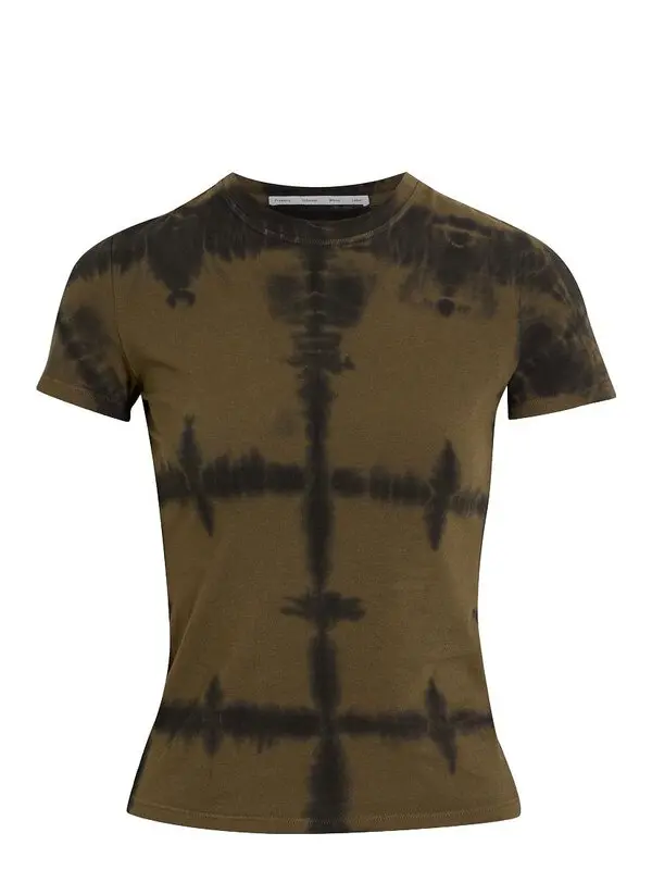 Proenza Schouler Brewer Tie-dyed Jersey T-shirt - Army Green