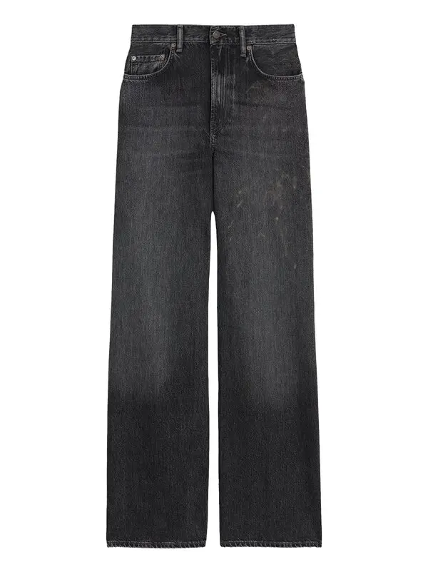 Acne Studios High-rise Wide-leg Jeans - Black
