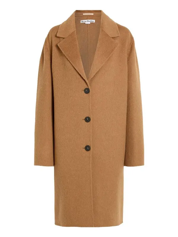 Acne Studios Wool And Alpaca-blend Coat - Camel
