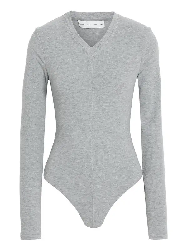Proenza Schouler Delaney Stretch-jersey Bodysuit - Light Gray