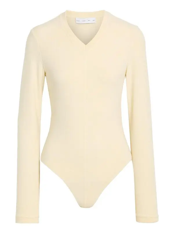 Proenza Schouler Delaney Stretch-jersey Bodysuit - Pastel Yellow