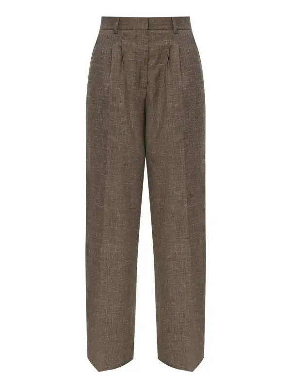 Officine Générale Elia Wool Trousers - Brown