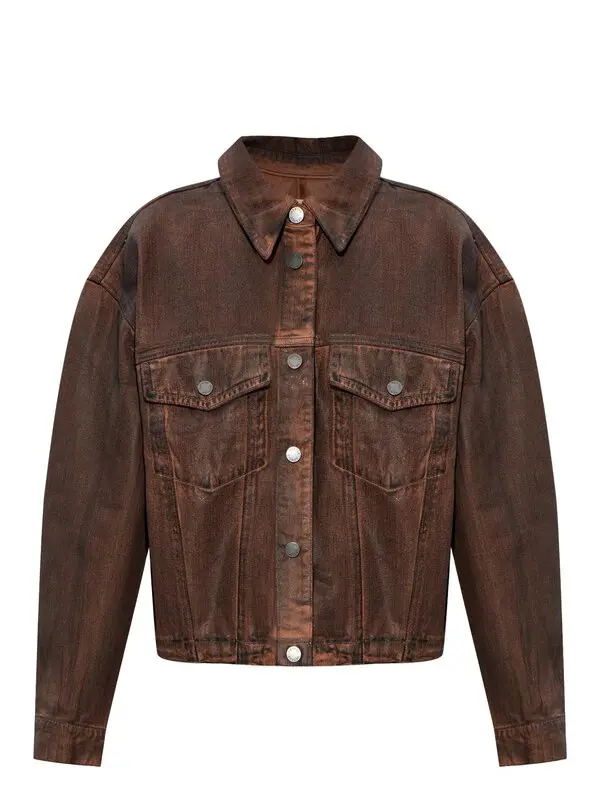GESTUZ Gzcellie Denim Jacket - Brown