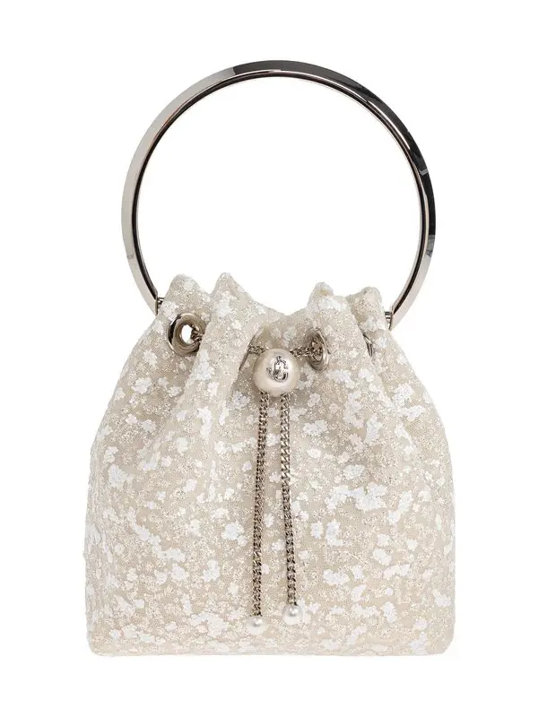 JIMMY CHOO Bon Bon Handbag - Cream