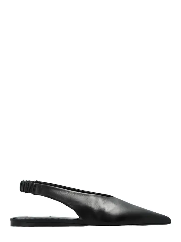 Ami Leather Slingback Shoes - Black